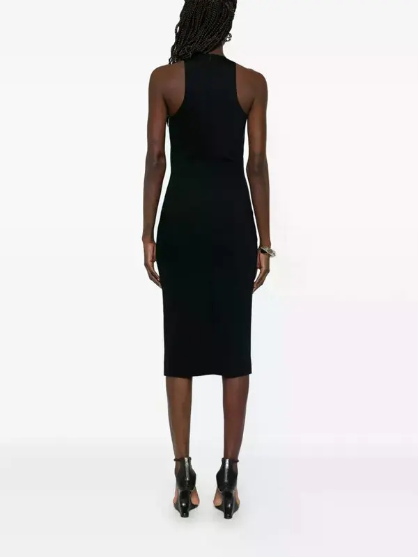MUGLER Star Sleeveless Midi Dress