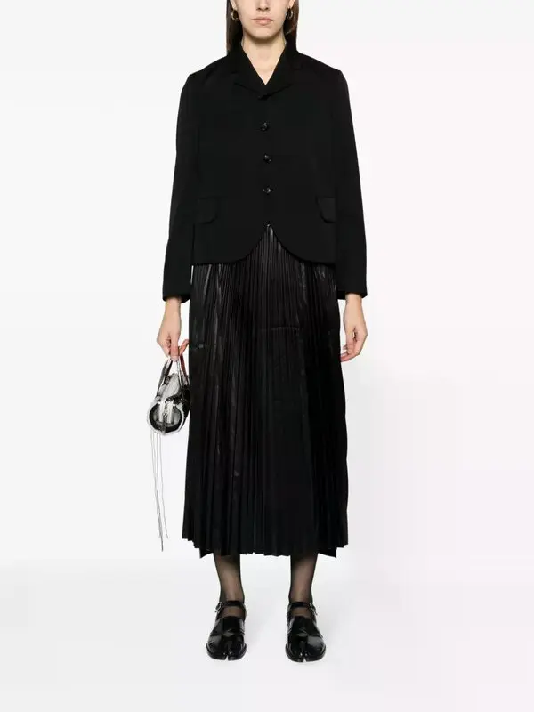 Junya Watanabe Pleated Layered Cropped Trousers