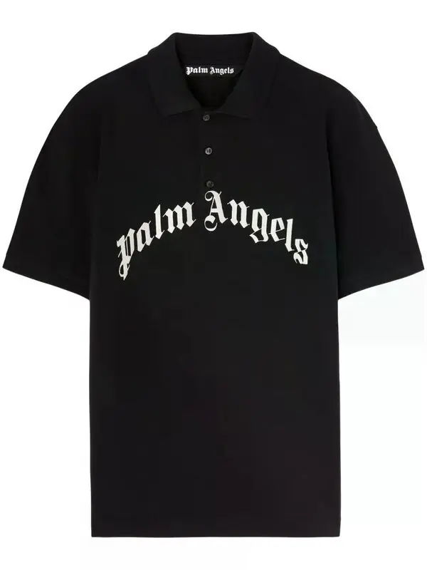 Palm Angels Logo-print Polo T-shirt