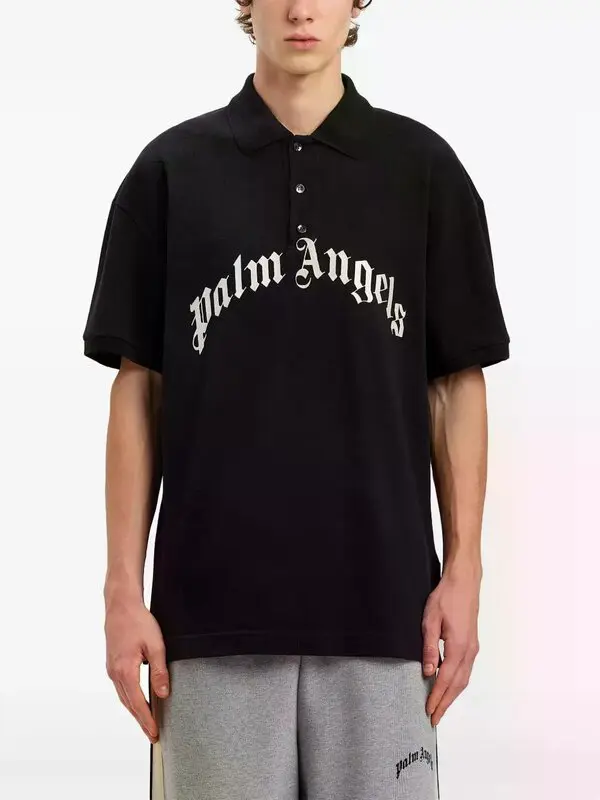 Palm Angels Logo-print Polo T-shirt