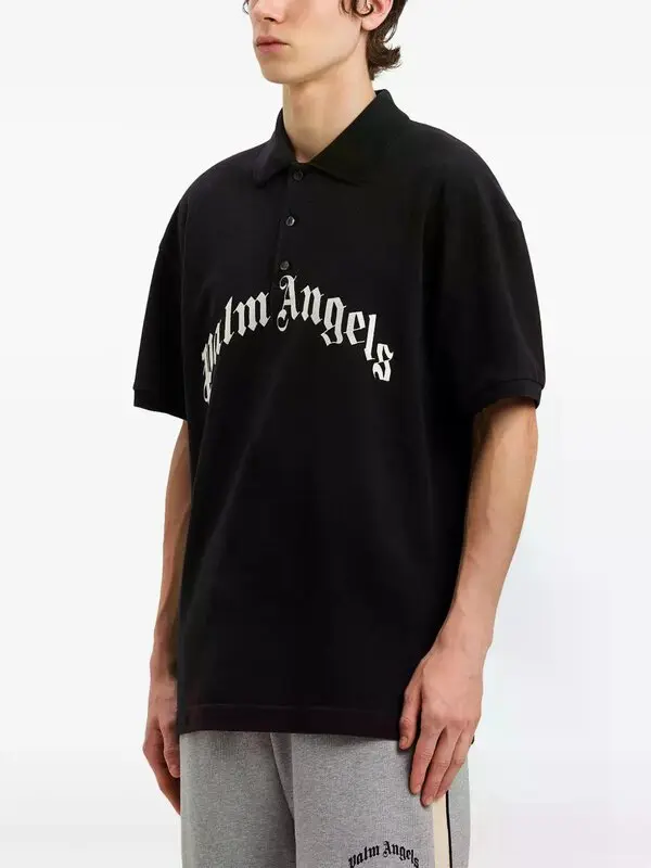 Palm Angels Logo-print Polo T-shirt
