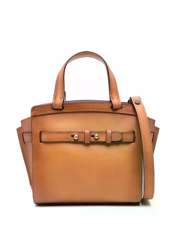 Officine Creative Saddle 009 Leather Tote Bag - Brown