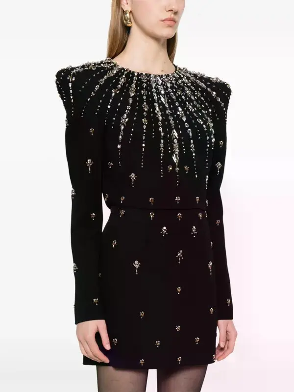 M.MARQUISE Franca Embellished Crop Top