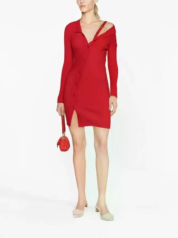 Jacquemus La Robe Maille Colin Minidress - Red