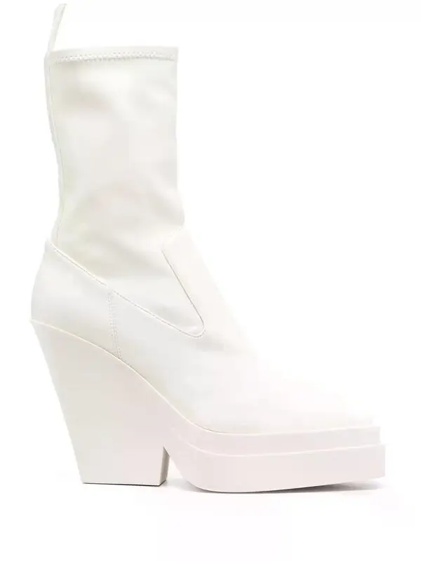GIABORGHINI 120mm Tapered-heel Leather Boots