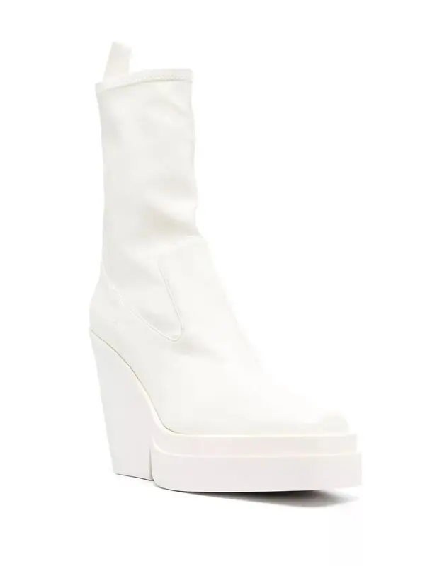GIABORGHINI 120mm Tapered-heel Leather Boots
