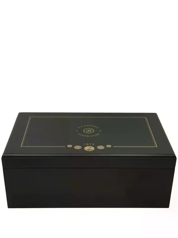 S.t. Dupont Premium Cigar Club Lacquered-finish Humidor - Black