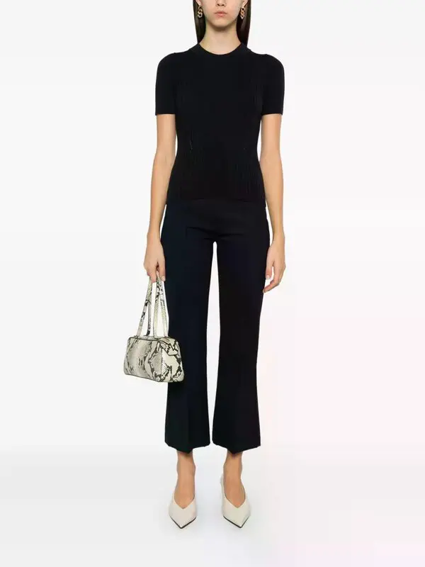 BLANCA VITA Flared Trousers - Blue