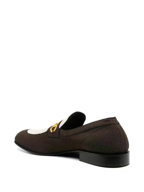 Marni Sock-style Chain-print Loafers