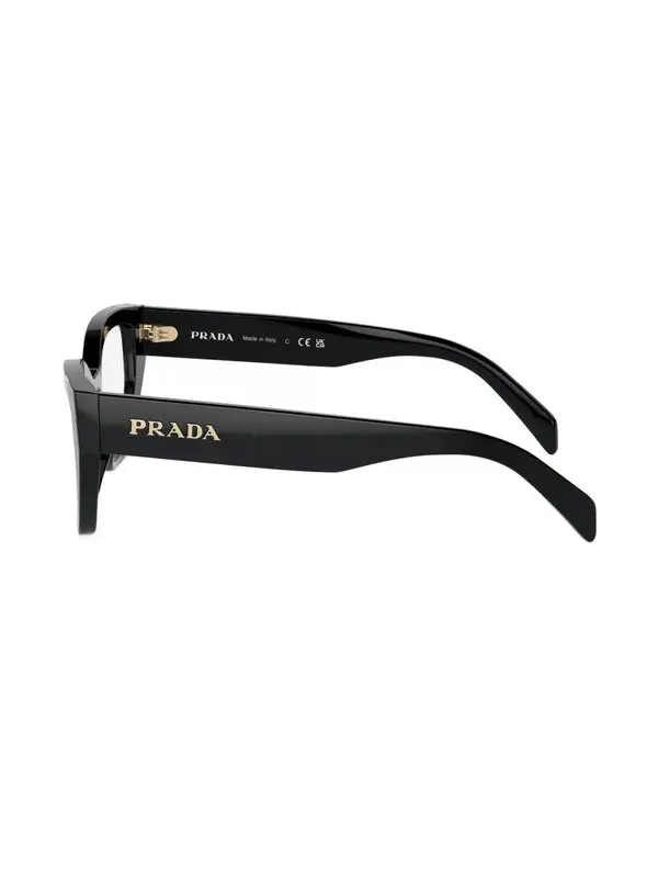 Prada Geometric-frame Glasses - Black