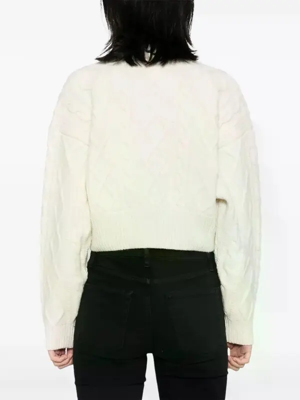 FRAME Cable-knit Cardigan