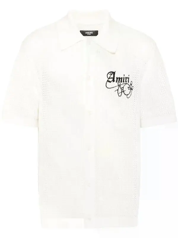 Amiri Bowling Crochet Polo Shirt