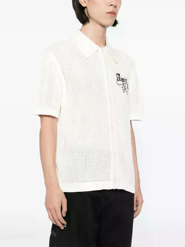 Amiri Bowling Crochet Polo Shirt