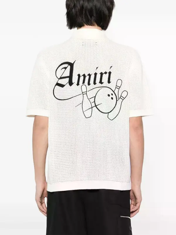 Amiri Bowling Crochet Polo Shirt