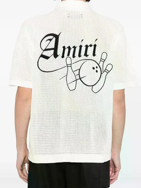 Amiri Bowling Crochet Polo Shirt