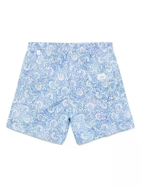 BARBA NAPOLI Printed Swim Shorts