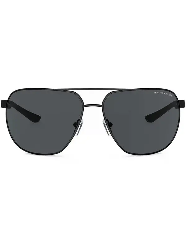 Armani Exchange Pilot-frame Sunglasses - Black