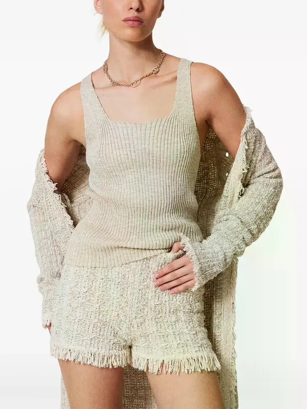 TWINSET Lurex Detailing Knitted Top