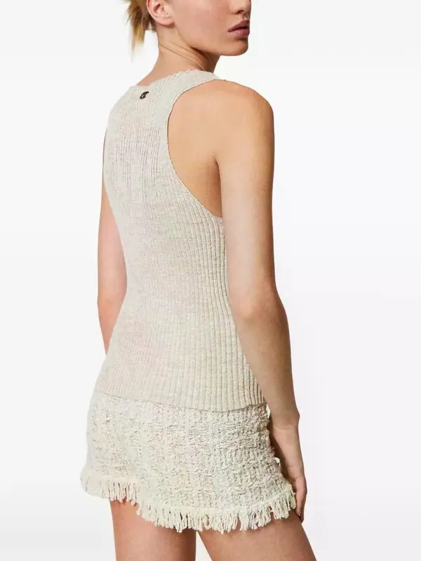 TWINSET Lurex Detailing Knitted Top