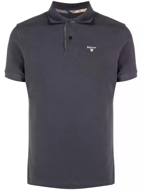 Barbour Embroidered-logo Polo Shirt - Grey