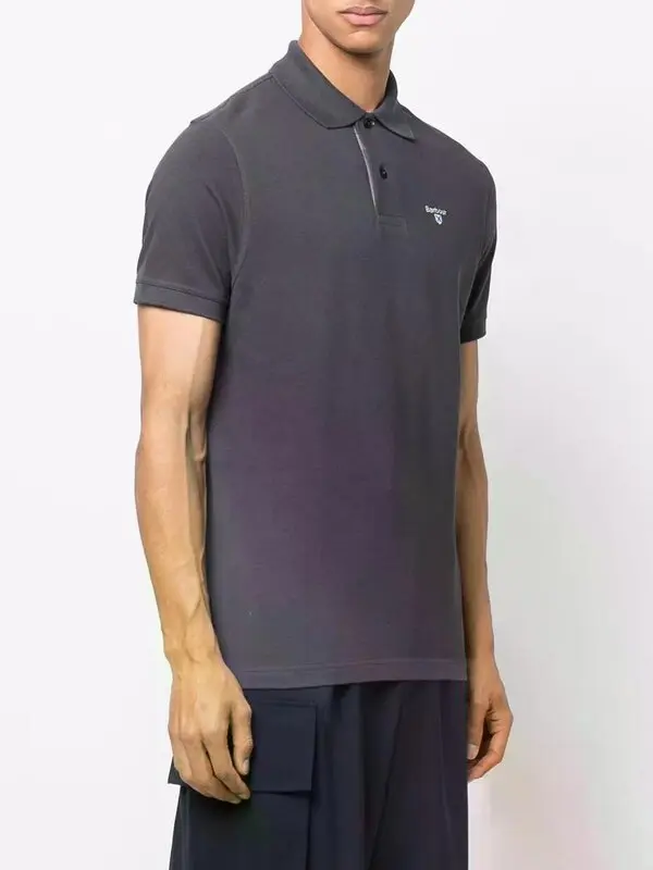 Barbour Embroidered-logo Polo Shirt - Grey
