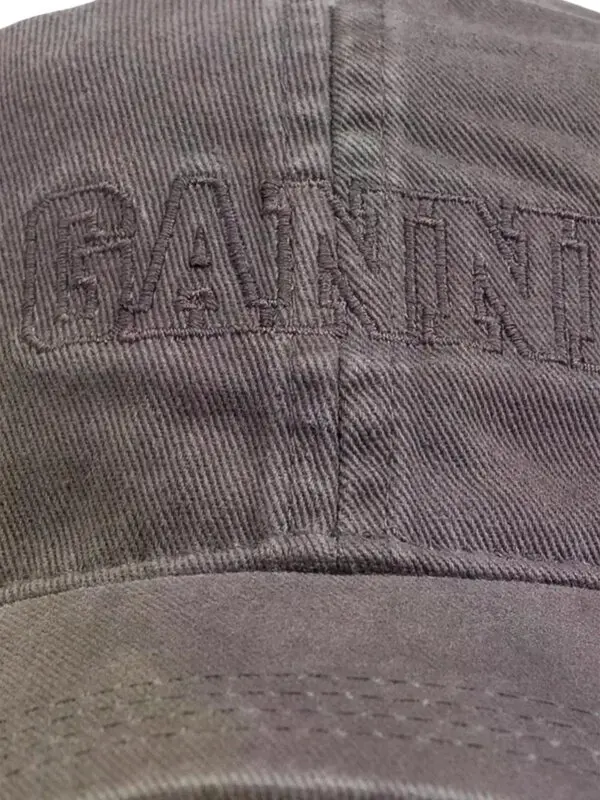 GANNI Logo-embroidered Baseball Cap