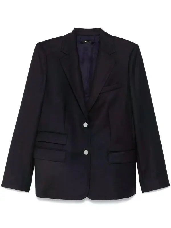 Theory Flannel Blazer