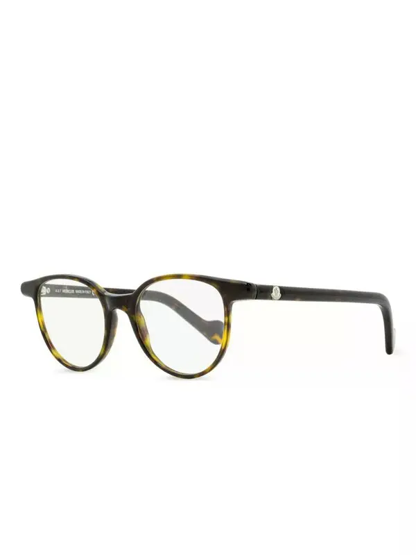 Moncler Oval-frame Glasses - Brown