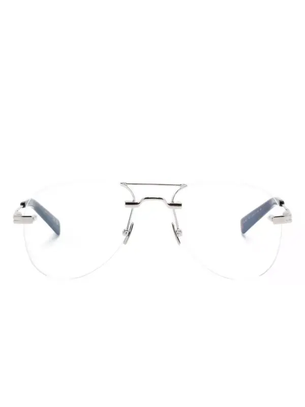 Saint Laurent Sl745 Pilot Frame Glasses - Grey