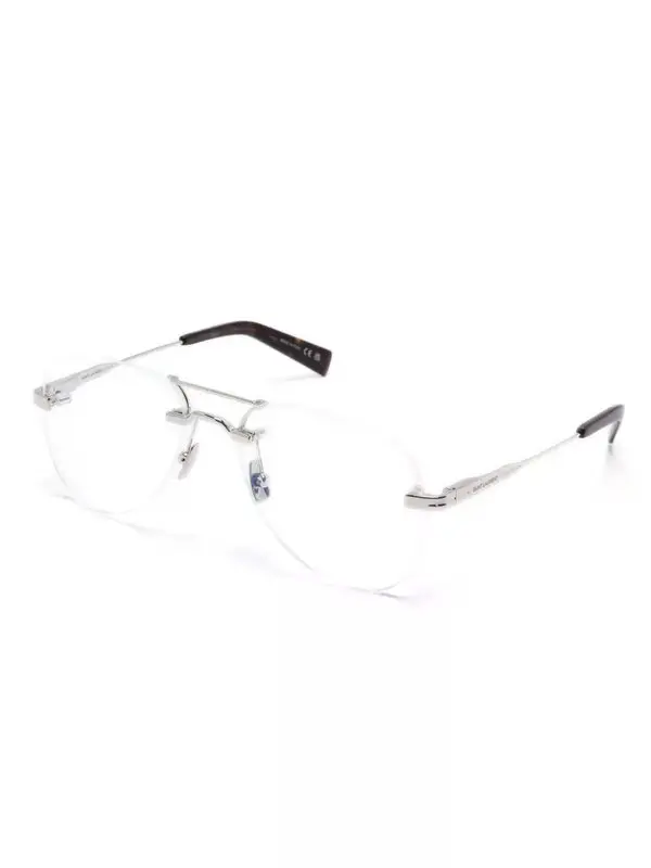 Saint Laurent Sl745 Pilot Frame Glasses - Grey