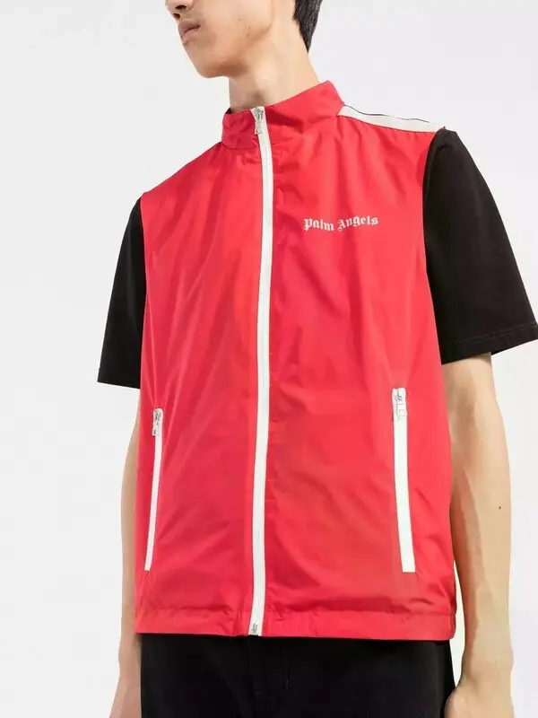 Palm Angels Logo-print Zip Gilet
