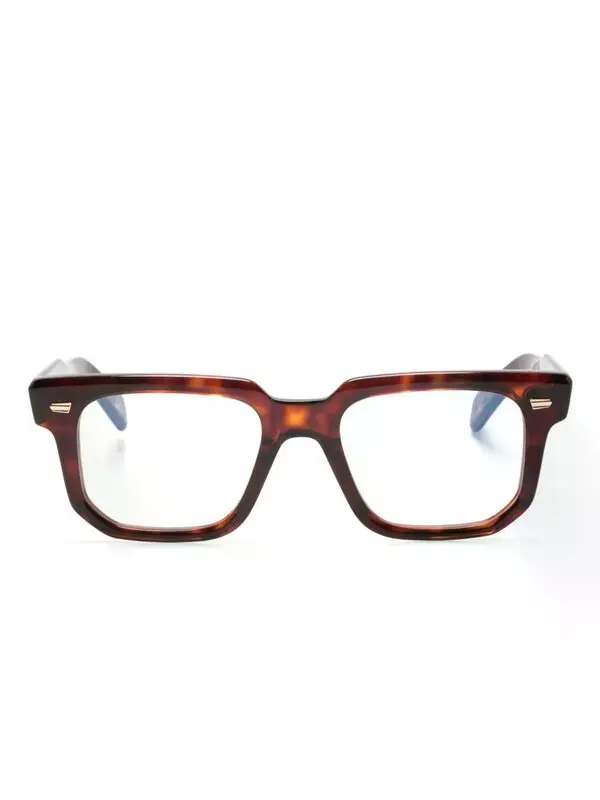 CUTLER & GROSS 1410 Square-frame Glasses - Brown