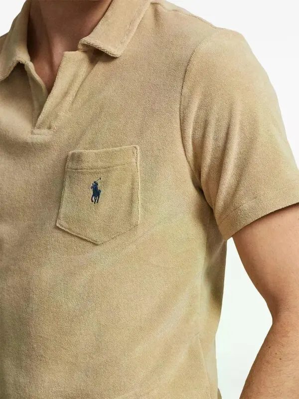Polo Ralph Lauren Polo Pony Embroidered Polo Shirt - Neutrals