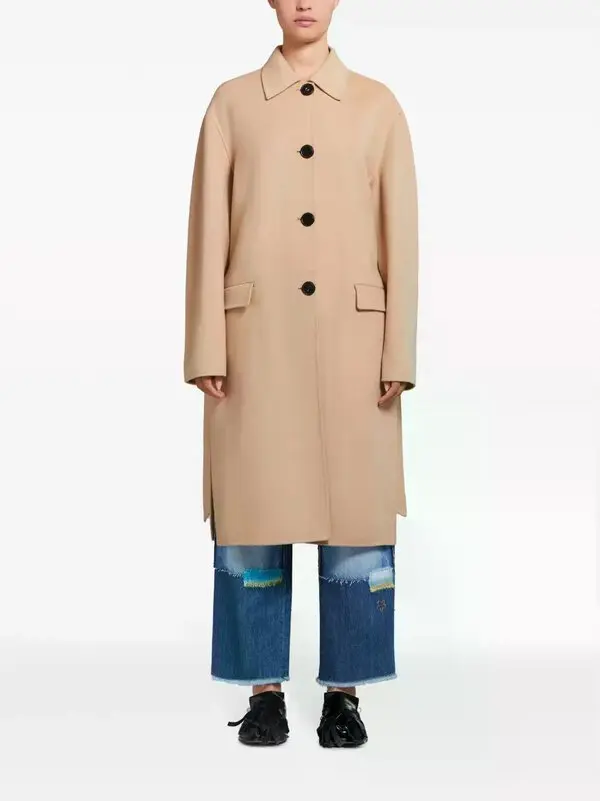 Marni Belted Virgin Wool-cashmere Blend Coat