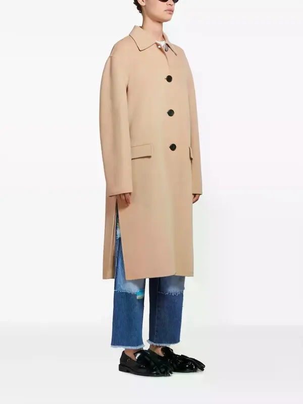 Marni Belted Virgin Wool-cashmere Blend Coat