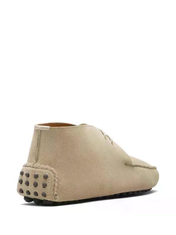 Car Shoe Lace-up Suede Ankle Boots