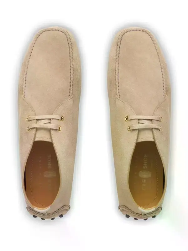 Car Shoe Lace-up Suede Ankle Boots