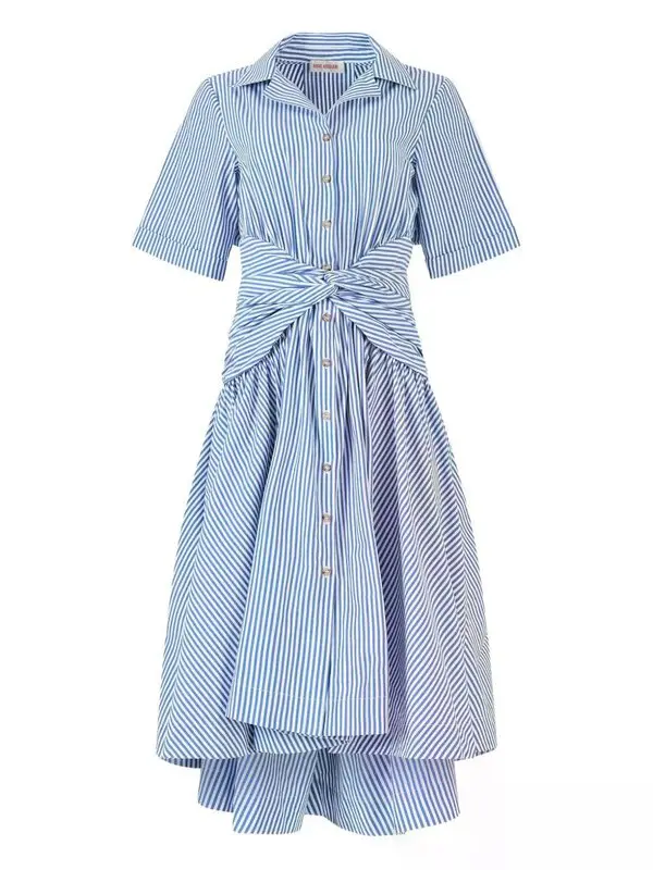 Rosie Assoulin Striped Midi Dress