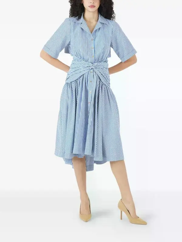 Rosie Assoulin Striped Midi Dress