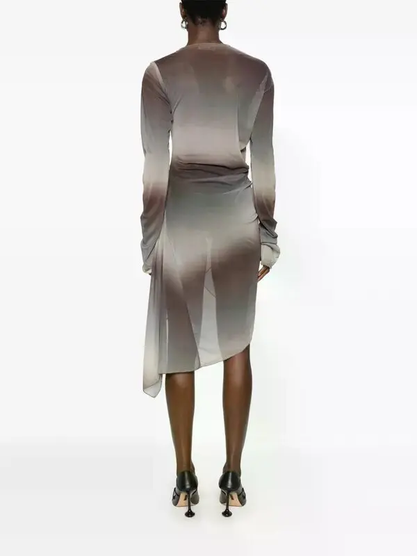 JADE CROPPER Draped Twisted Mini Dress