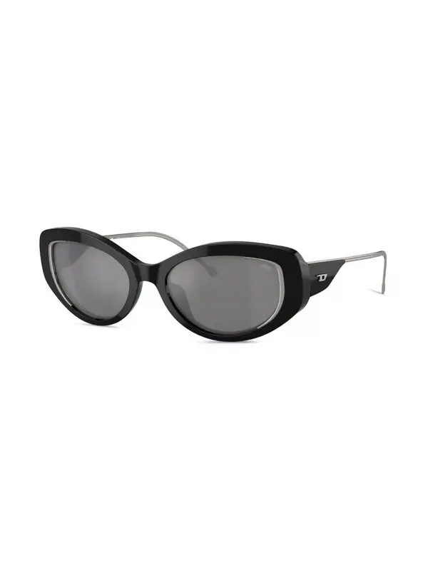 DIESEL® Logo-plaque Cat-eye Sunglasses