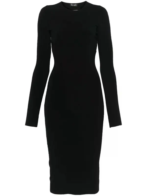 MUGLER Sheer & Opaque Panelled Top