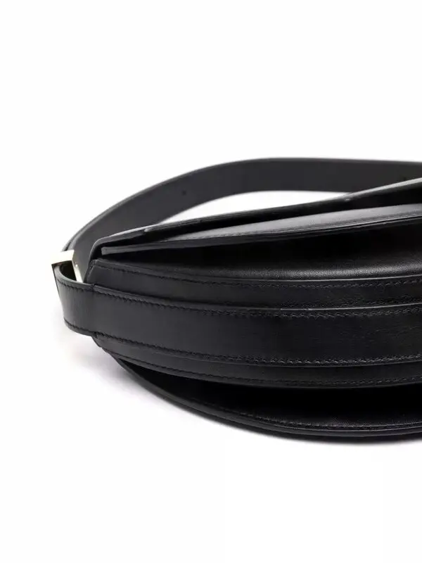 PATOU Le Leather Shoulder Bag - Black