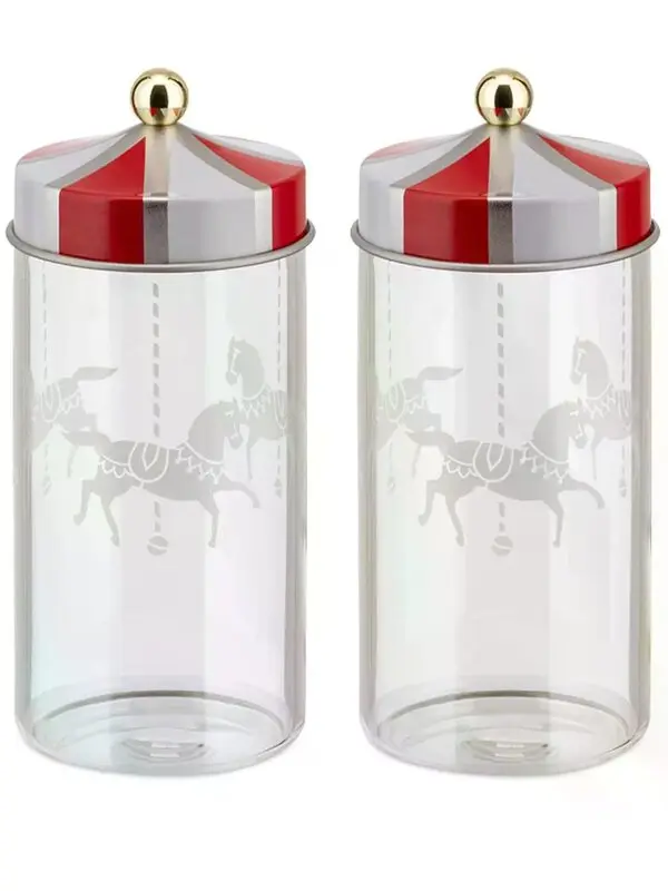 ALESSI Circus Glass Jars - Neutrals