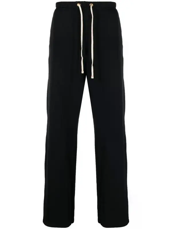 LES TIEN Drawstring-fastening Waist Trousers - Black