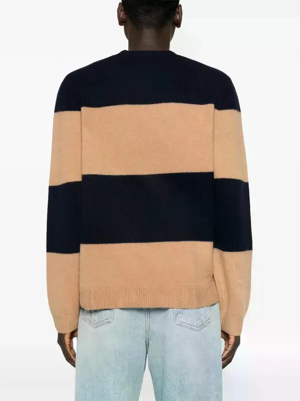 A.p.c. Edward Knitted Virgin Wool Jumper - Blue