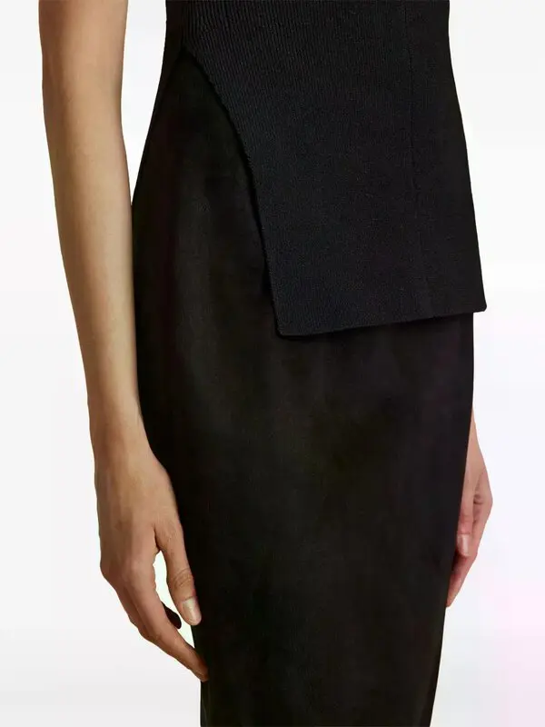 Khaite The Evelyn Ribbed Tank Top - Black