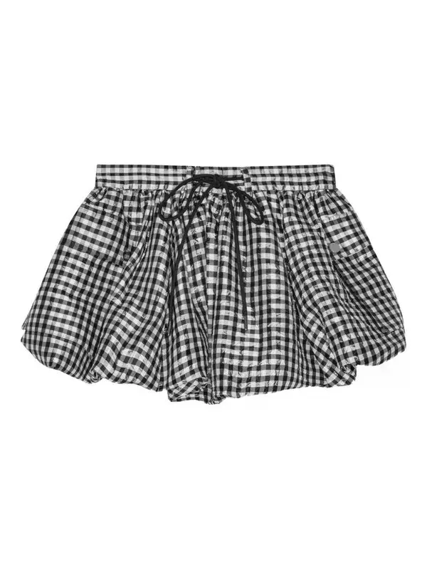 GANNI Checked Mini Skirt