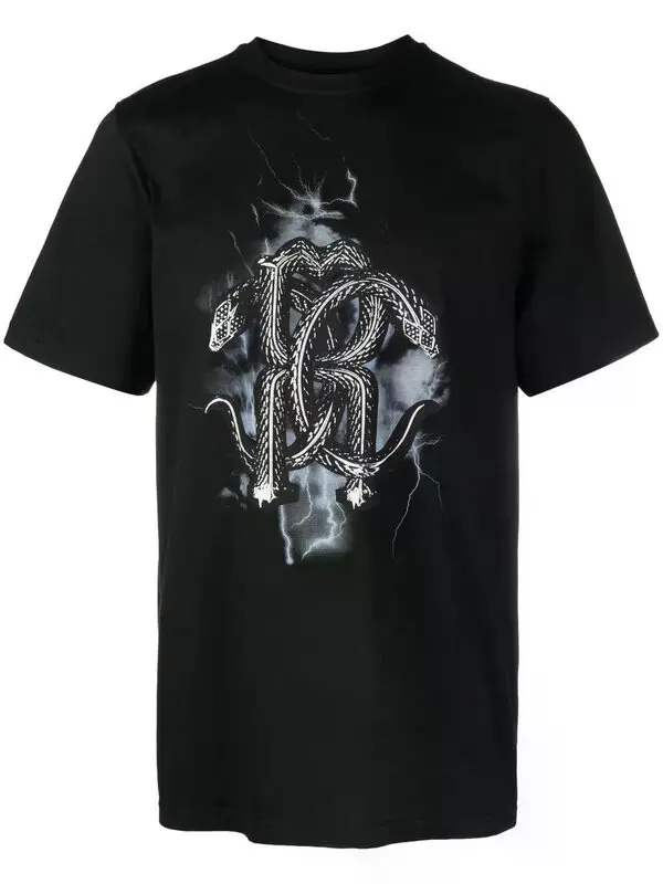 Roberto Cavalli Mirror Snake-print T-shirt