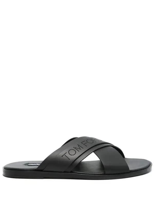 TOM FORD Logo-perforated Slides